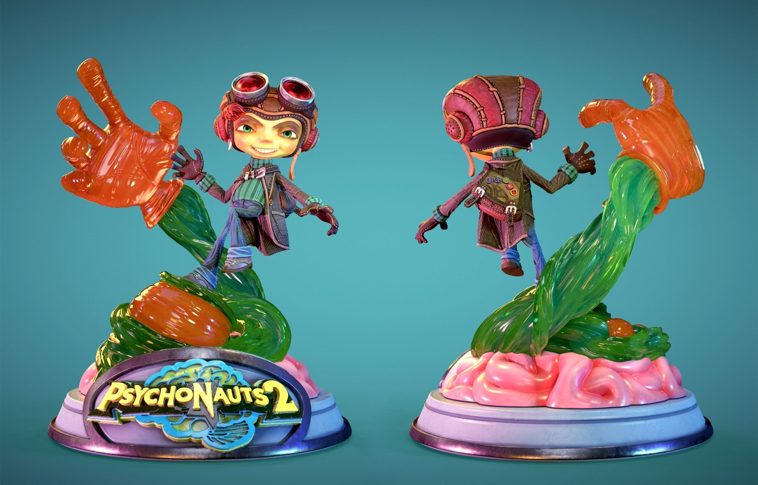 Razputin Aquato - Psychonauts 2 fan art 3d print figurine 3D model 3D ...