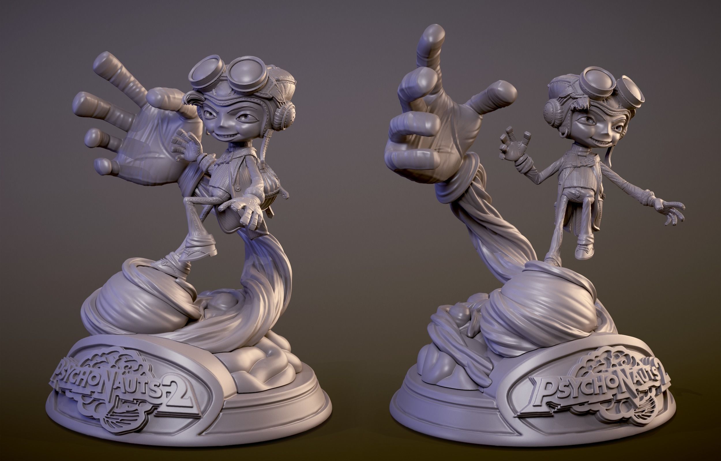 Razputin Aquato - Psychonauts 2 fan art 3d print figurine 3D model 3D ...