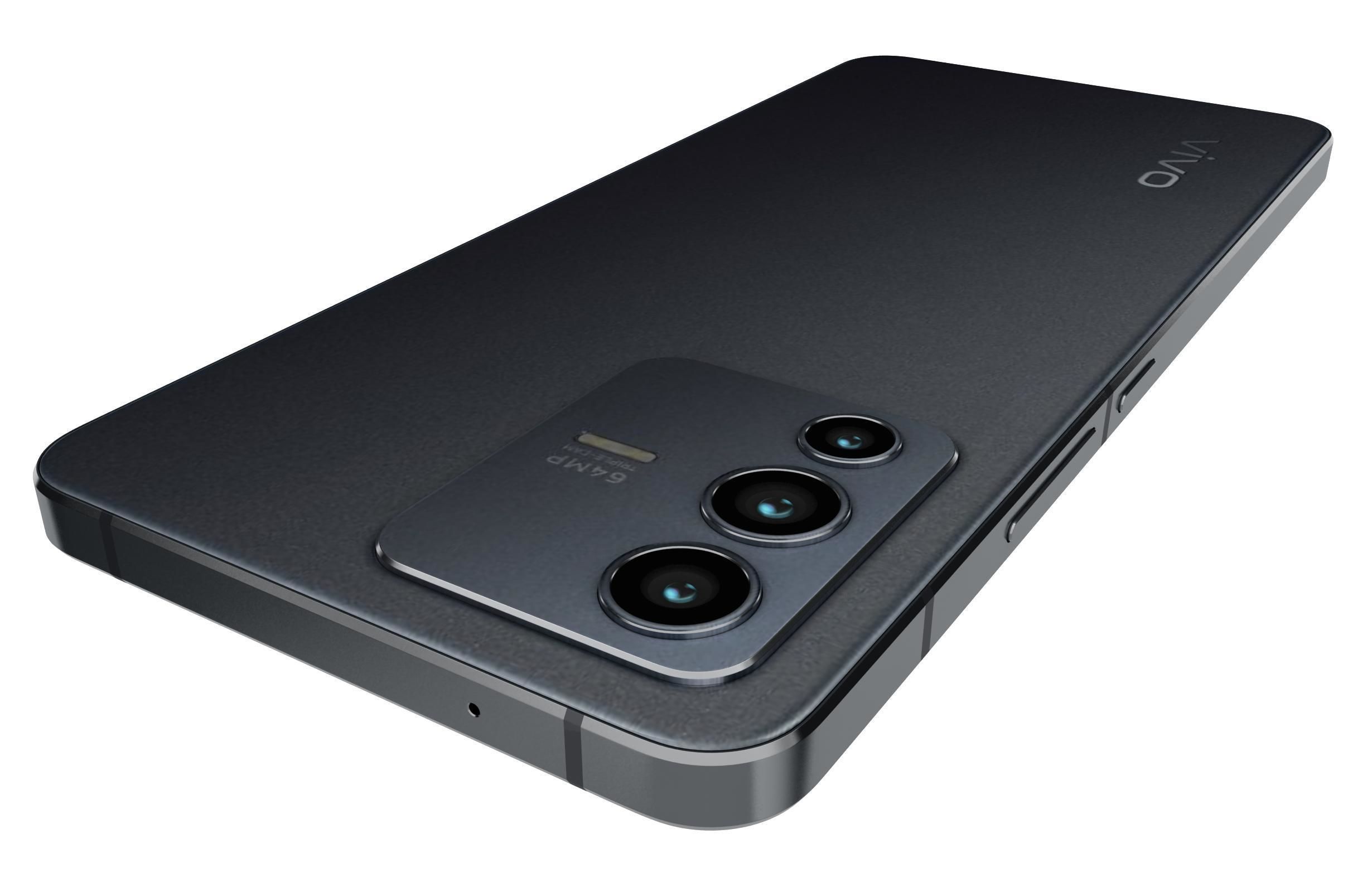 Vivo V23 5G Black 3D model | CGTrader