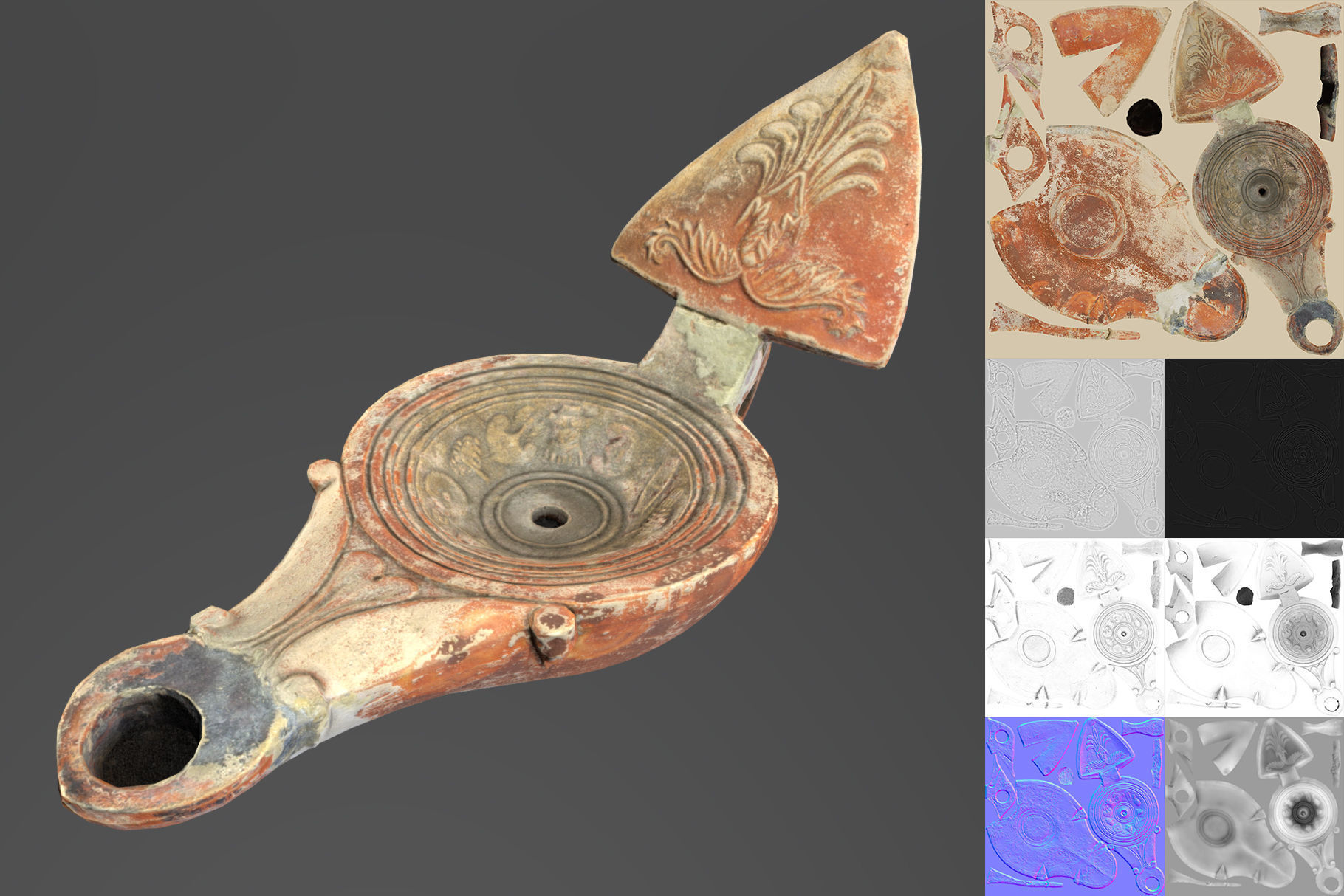 3D model Ancient Objects Pack VR / AR / low-poly | CGTrader