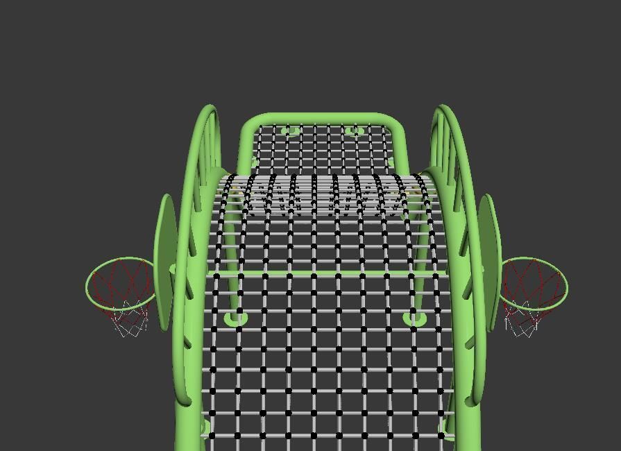Children outdoor playground wave climbing net 3D model | CGTrader