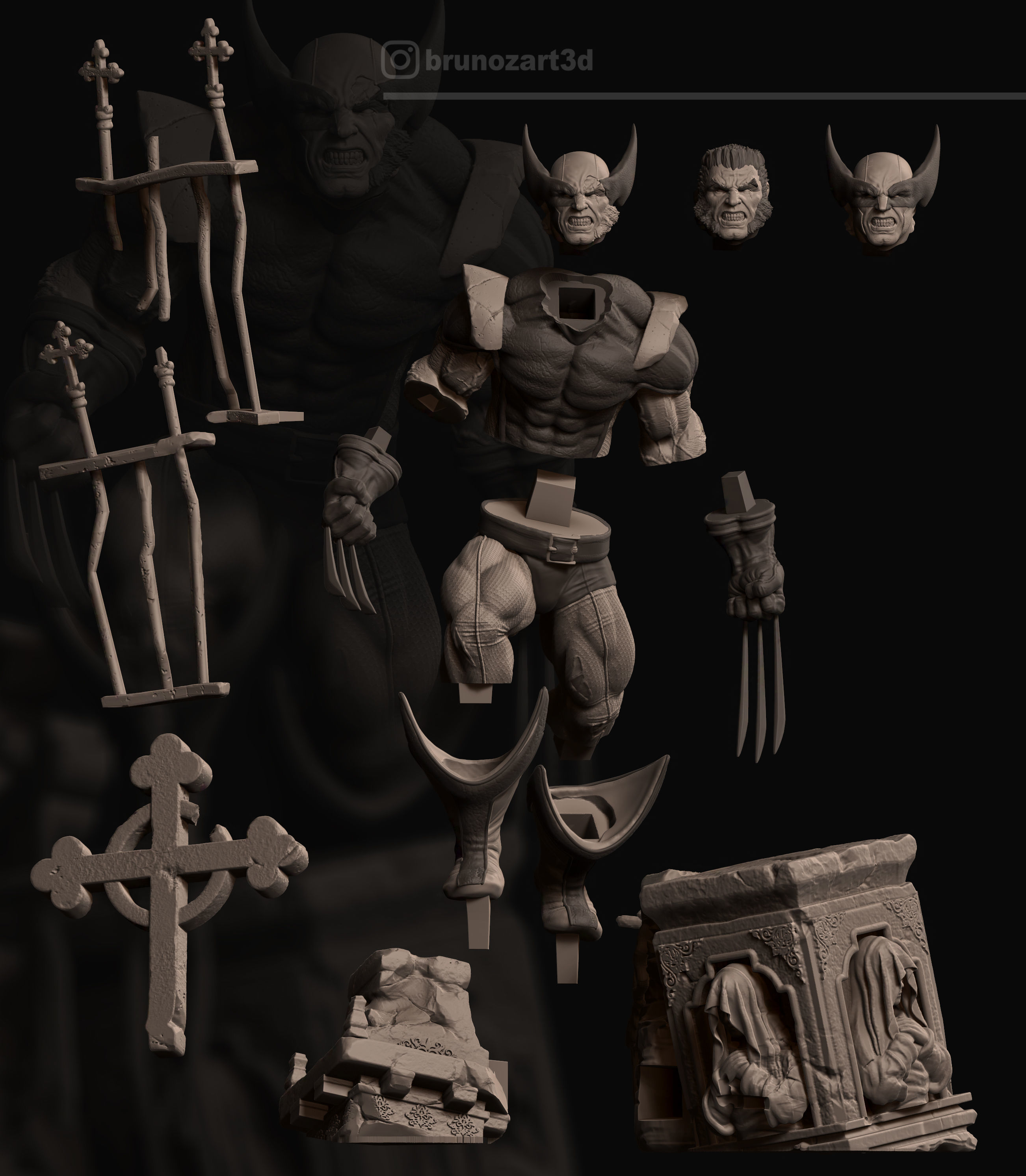 Wolverine Full version 3D model 3D printable | CGTrader