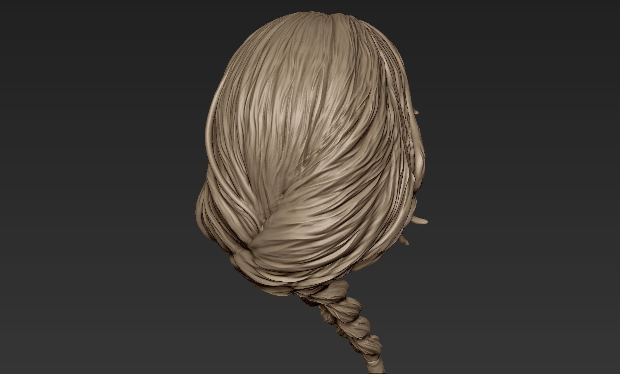 3d Printable Stylized Hair 7 3D model | CGTrader