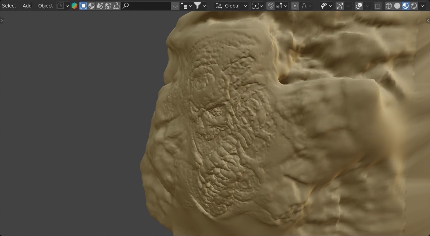 skull king with skeleton design and pebble and grass free 3D model ...