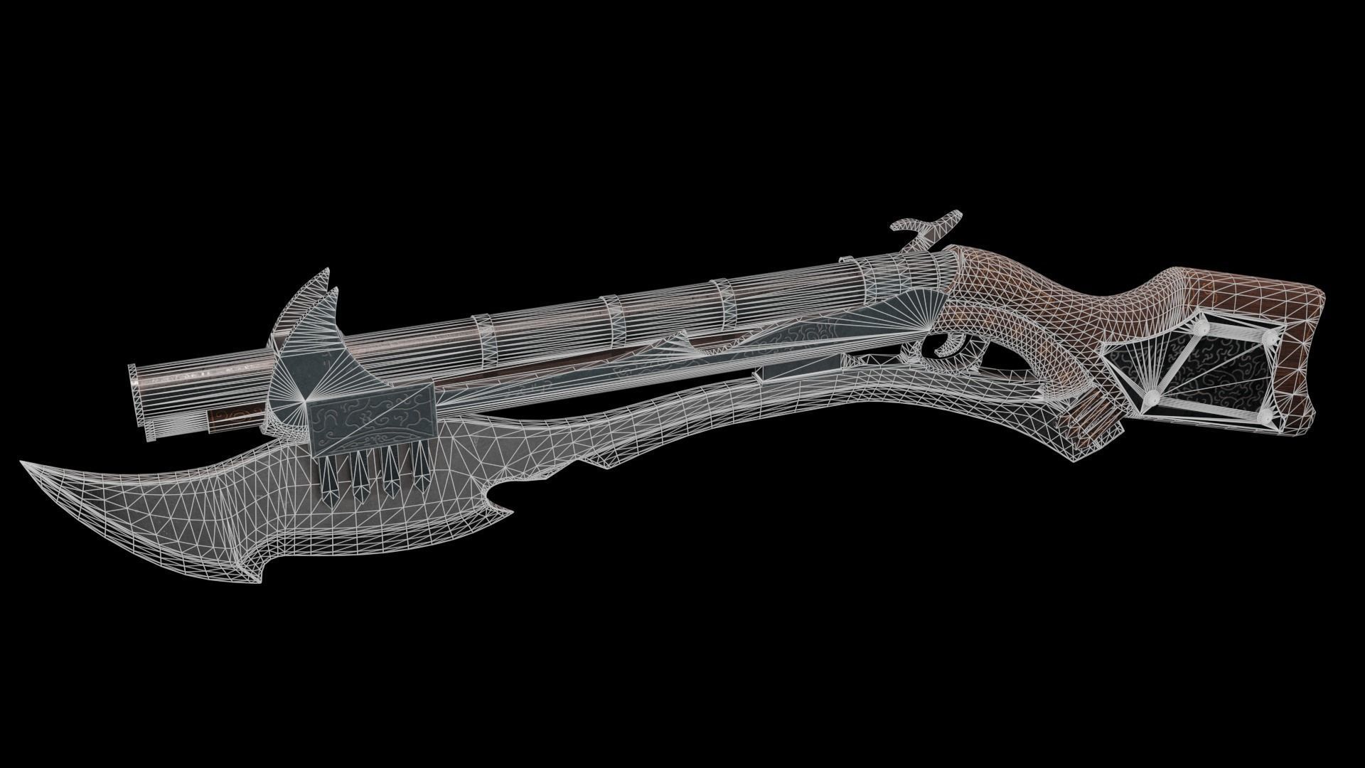 3D model Bladed Musket VR / AR / low-poly | CGTrader