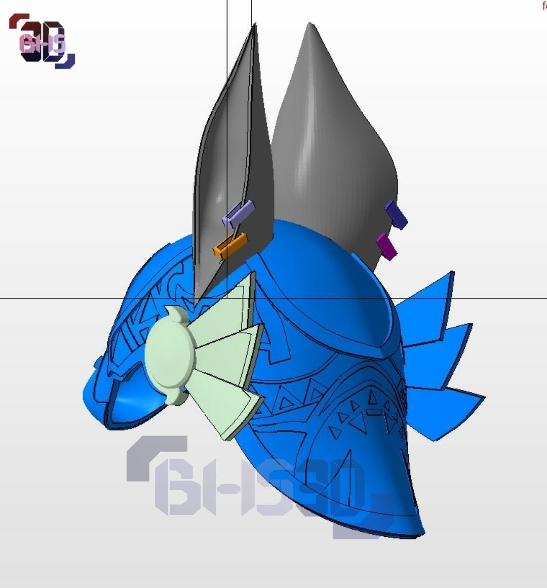 Cyno original helmet 3D model 3D printable | CGTrader