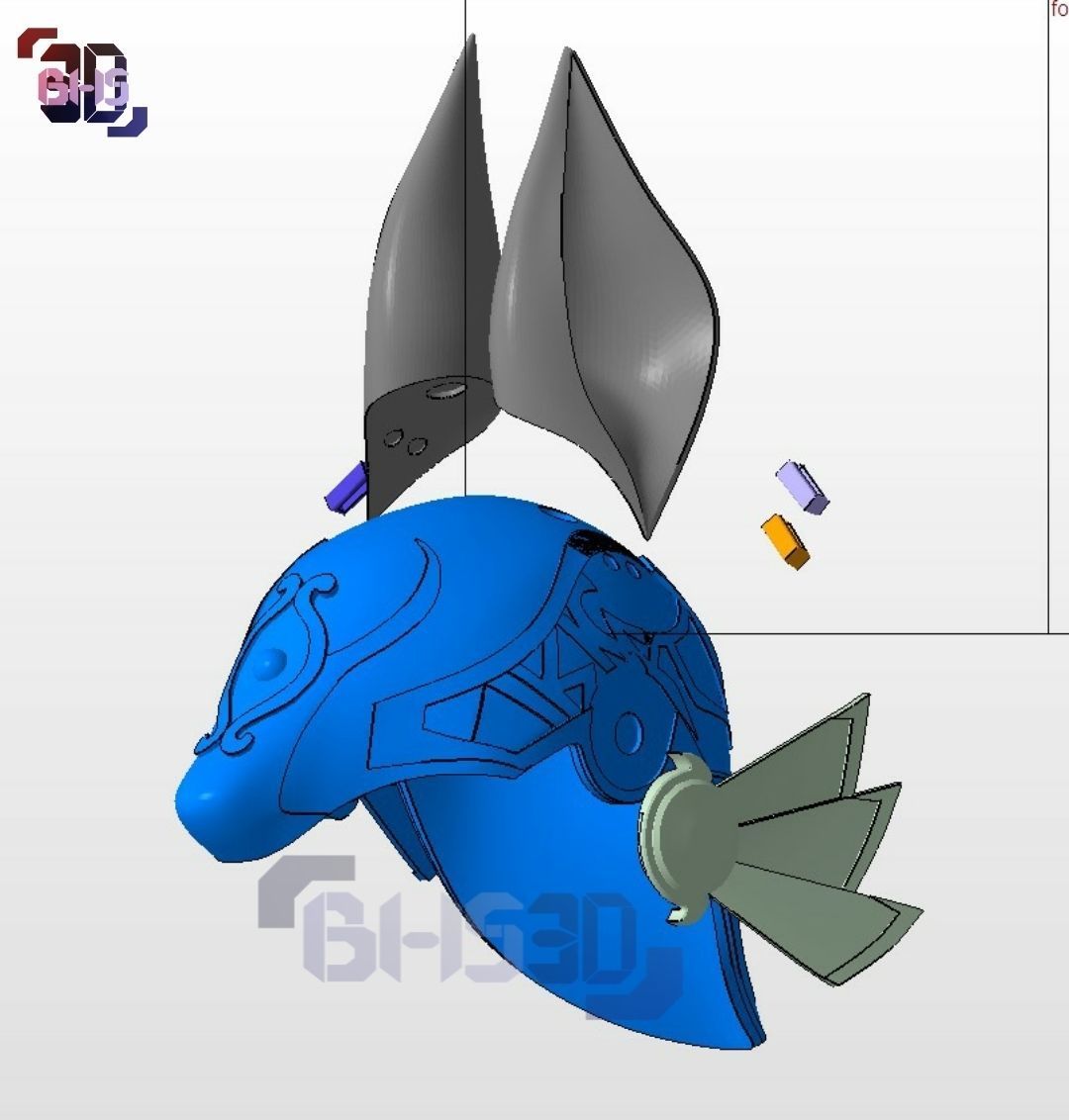 Cyno original helmet 3D model 3D printable | CGTrader