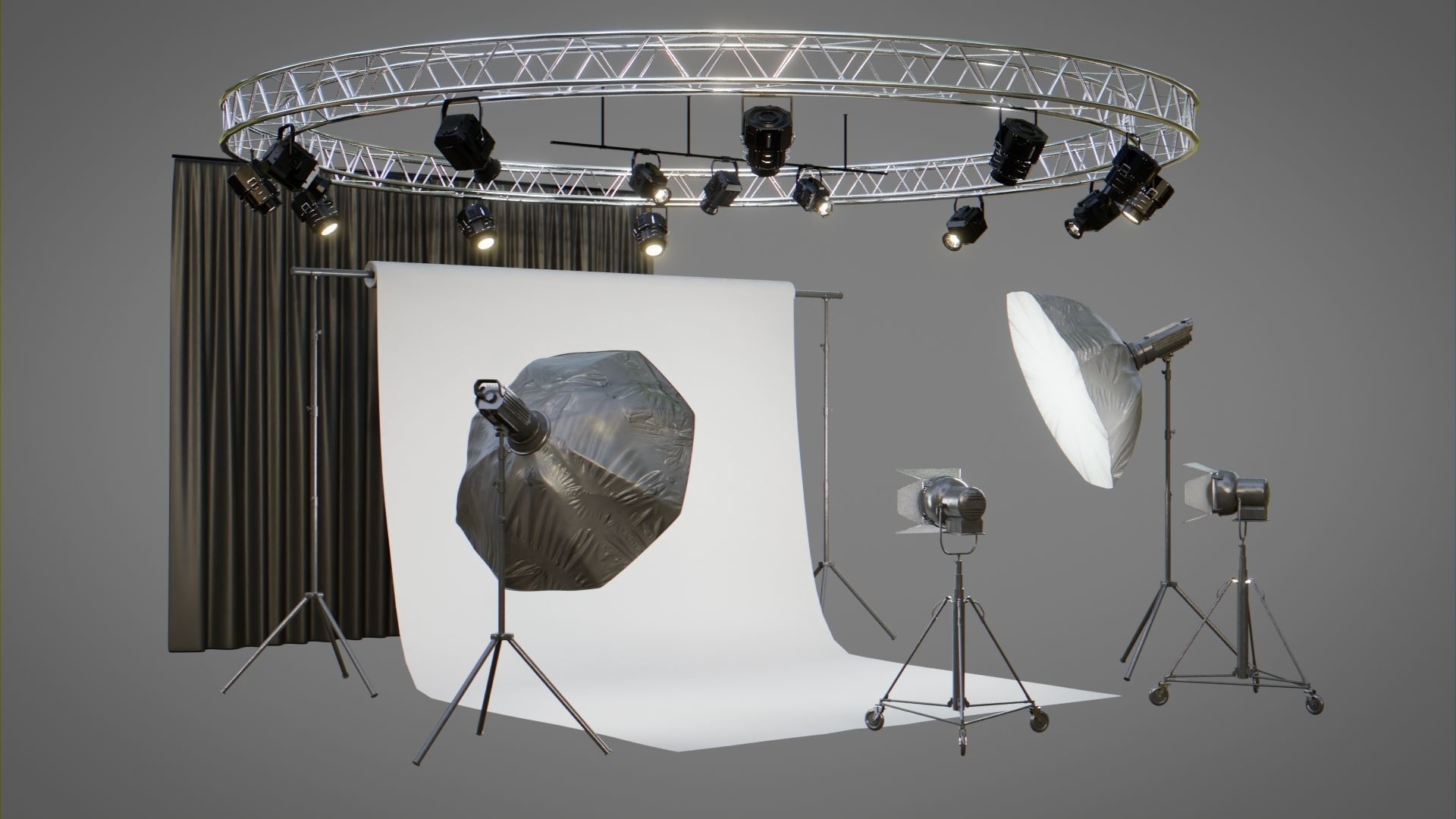 Photo Studio 3D Pack 3D model | CGTrader