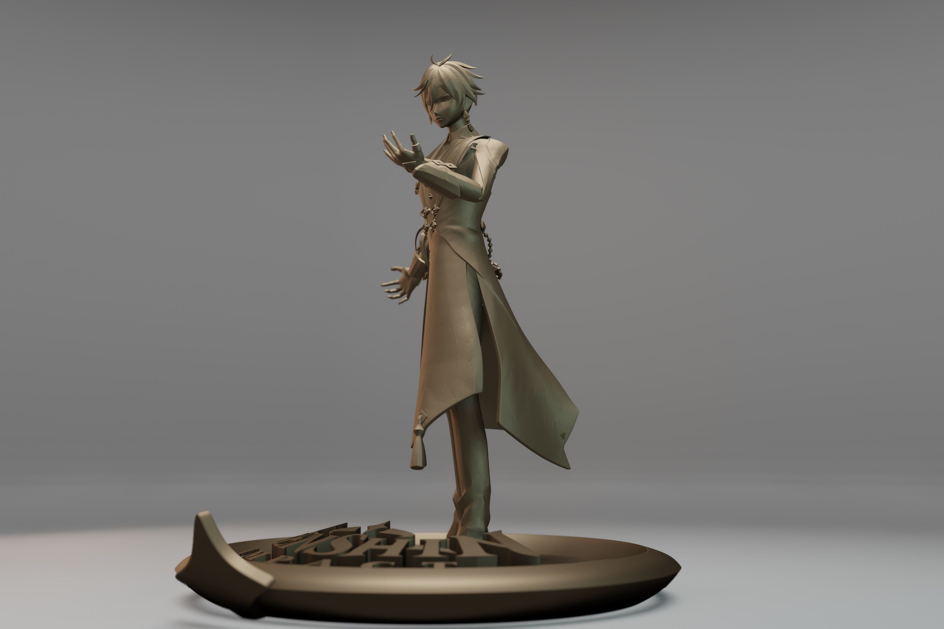 ZHONGLI - GENSHIN IMPACT free 3D model 3D printable | CGTrader