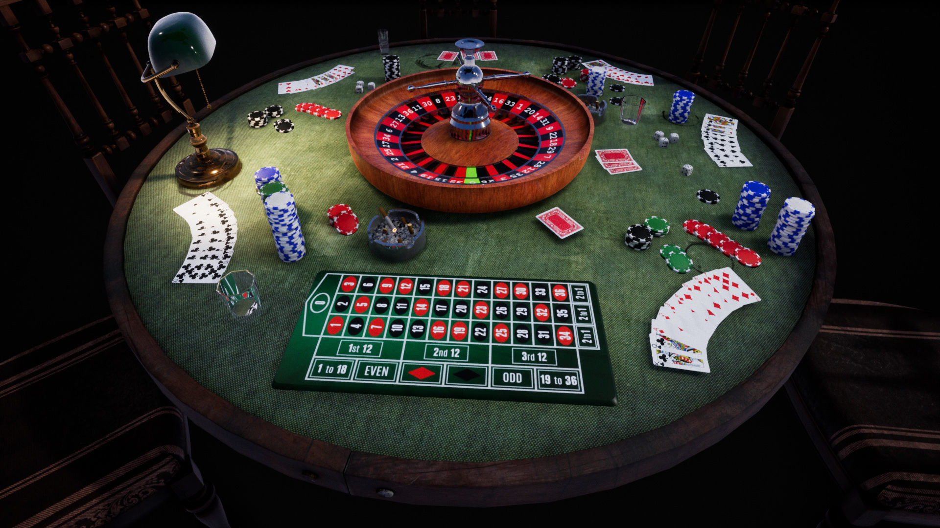 3D model Gambling Table 100 Variations VR / AR / low-poly | CGTrader