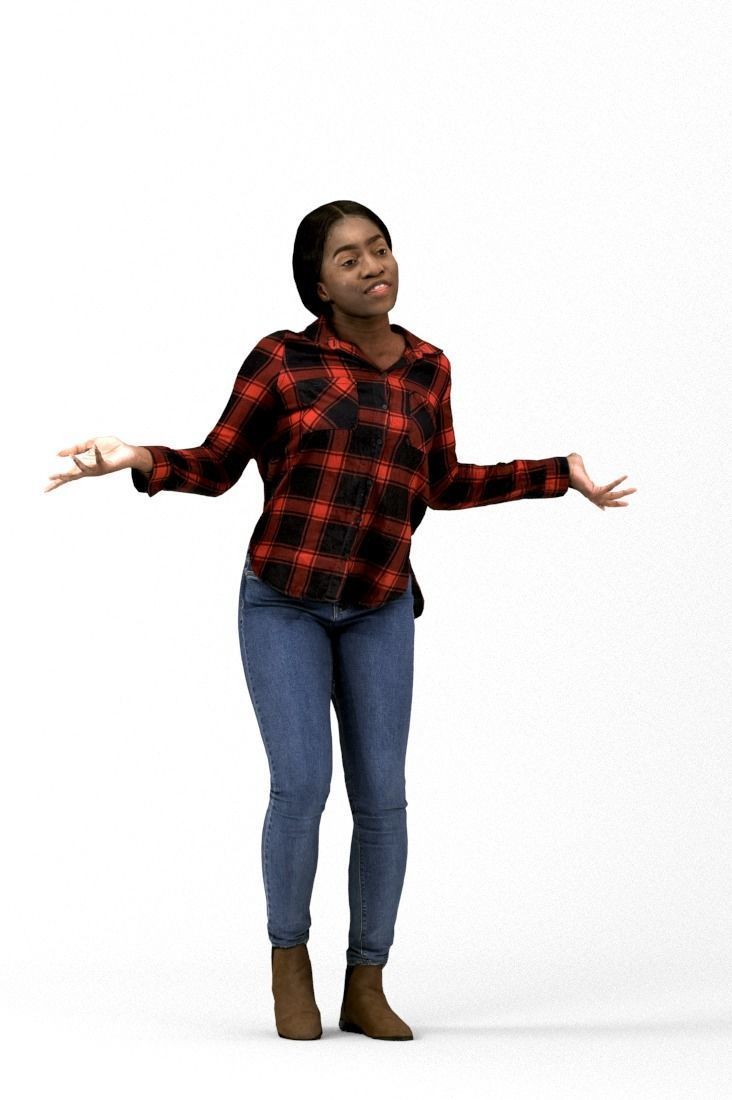 Aliyah 4D 004 Casual Dancing Women free VR / AR / low-poly 3D model ...