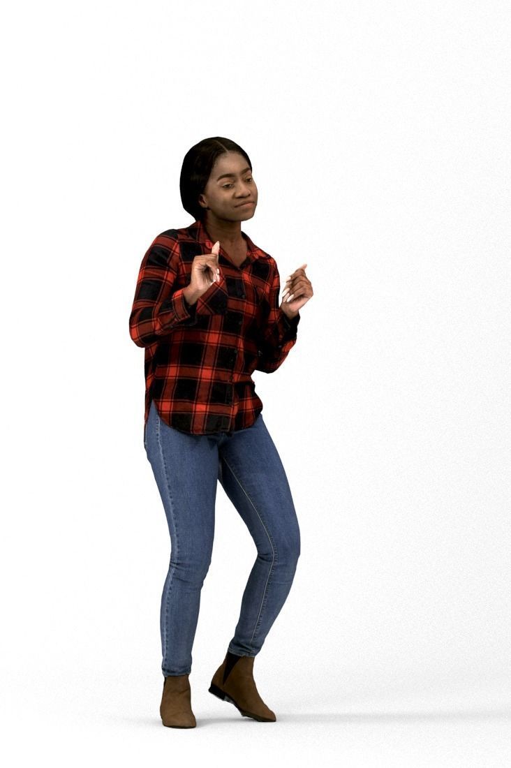 Aliyah 4D 004 Casual Dancing Women free VR / AR / low-poly 3D model ...