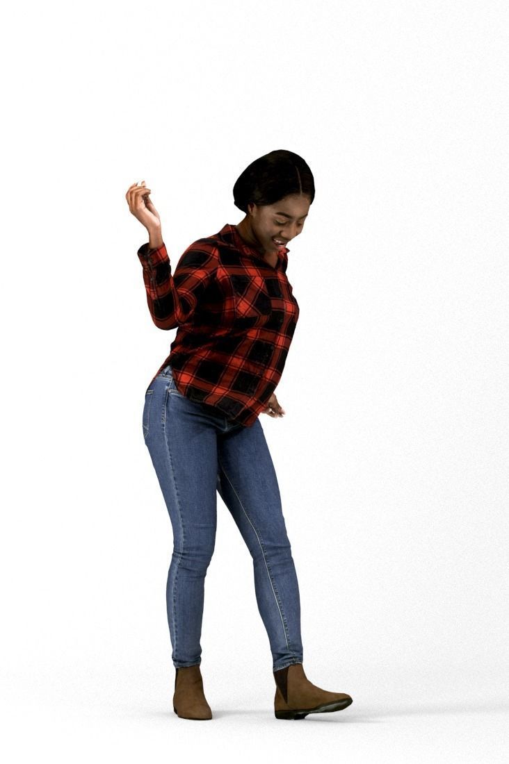 Aliyah 4D 004 Casual Dancing Women free VR / AR / low-poly 3D model ...