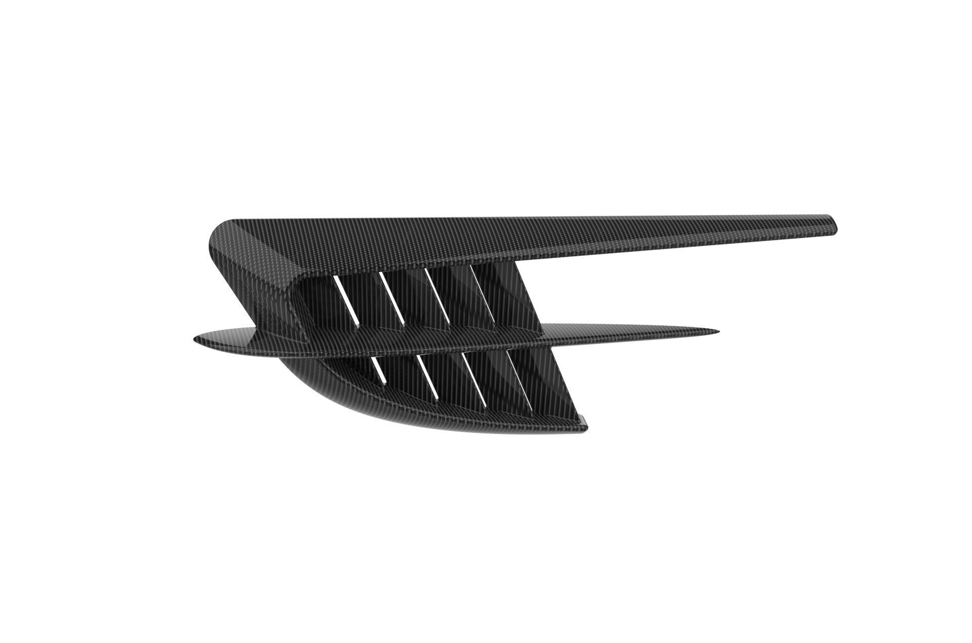 Automotive Side Fender Fin 3D model 3D printable | CGTrader