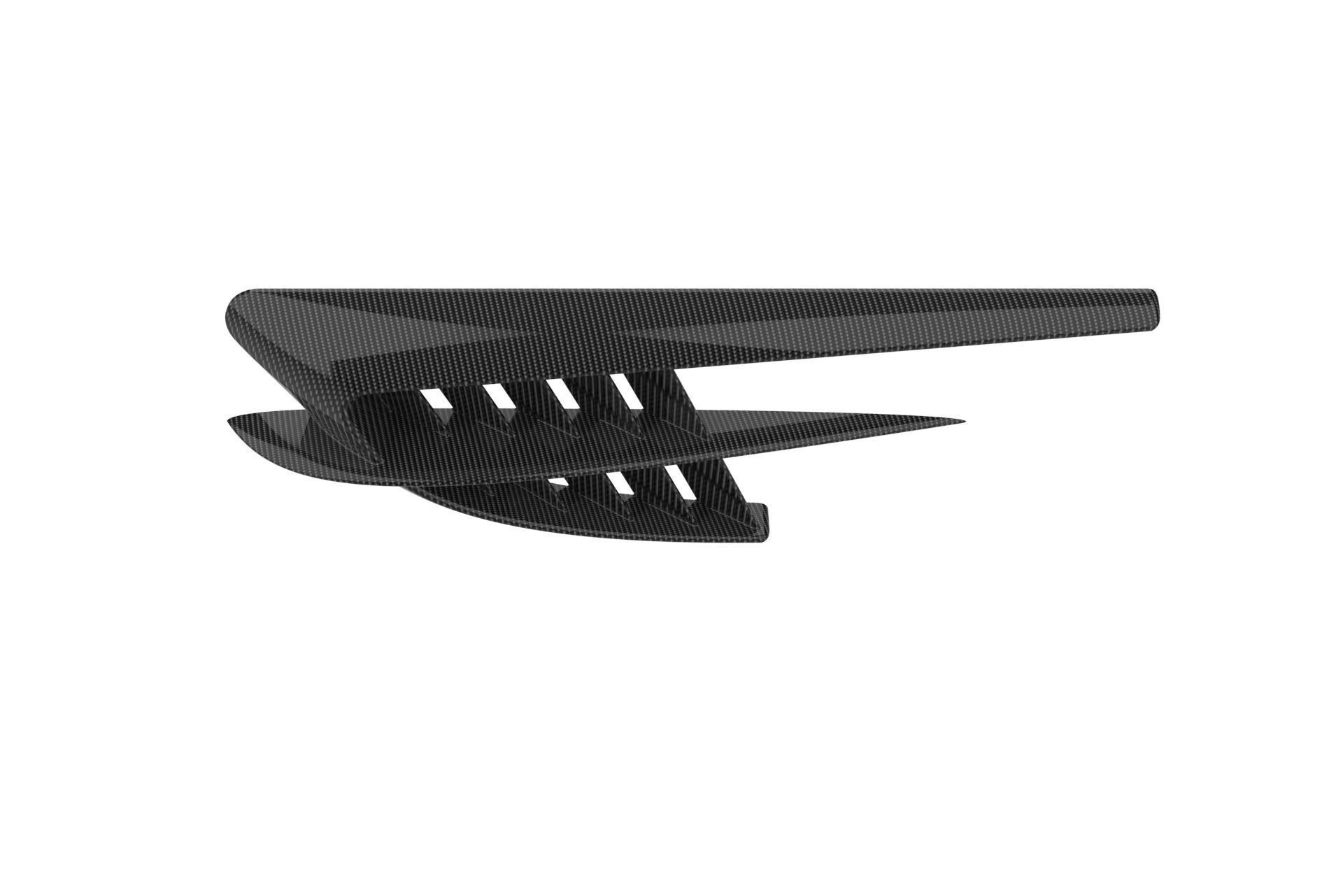 Automotive Side Fender Fin 3D model 3D printable | CGTrader