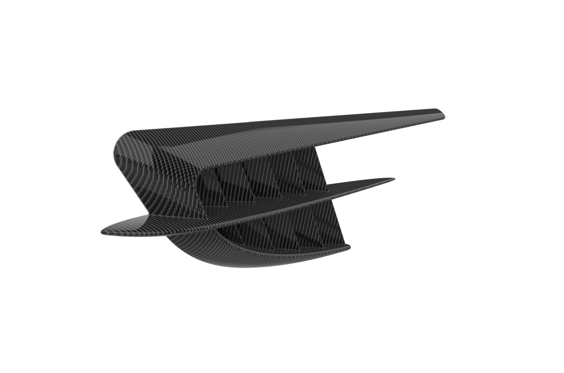Automotive Side Fender Fin 3D model 3D printable | CGTrader