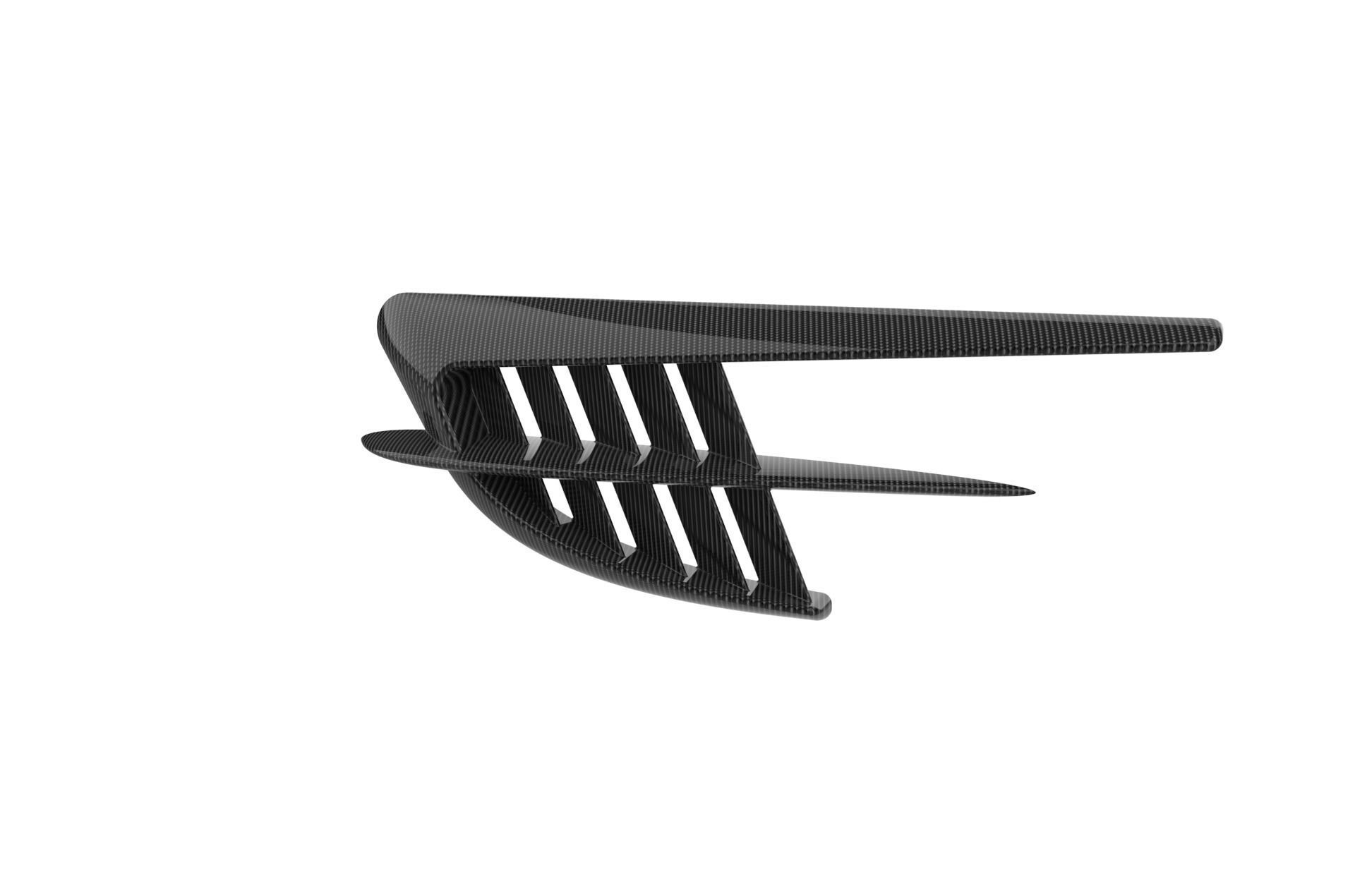 Automotive Side Fender Fin 3D model 3D printable | CGTrader