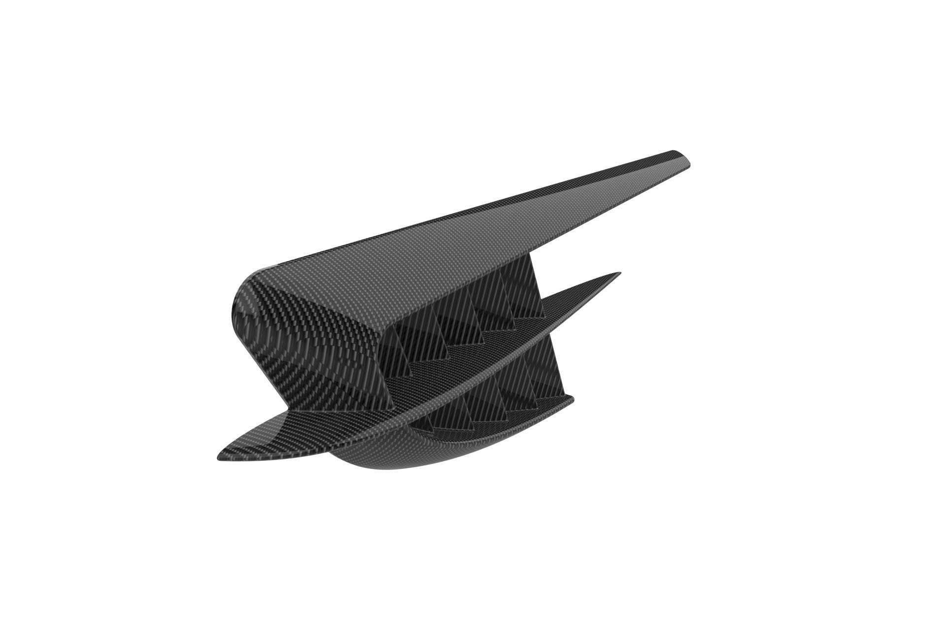 Automotive Side Fender Fin 3D model 3D printable | CGTrader