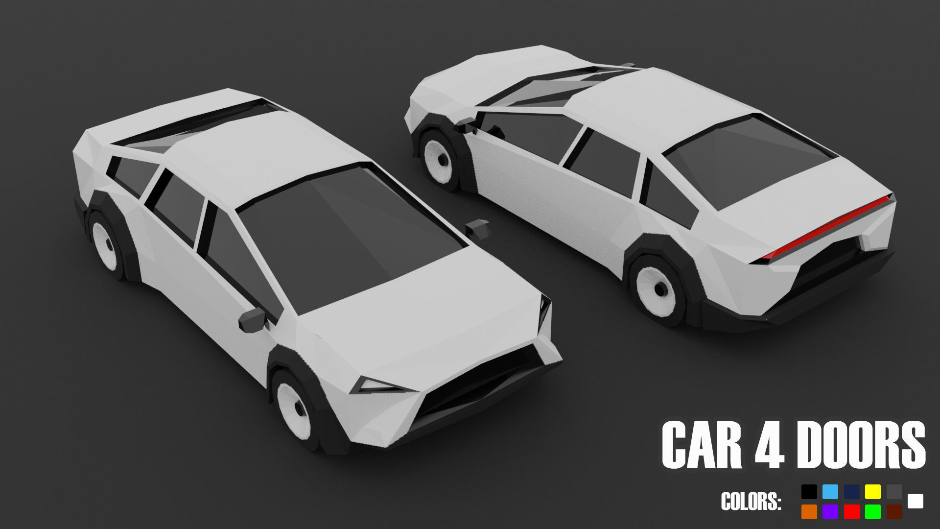 3D model CITY CARS PACK VR / AR / low-poly | CGTrader