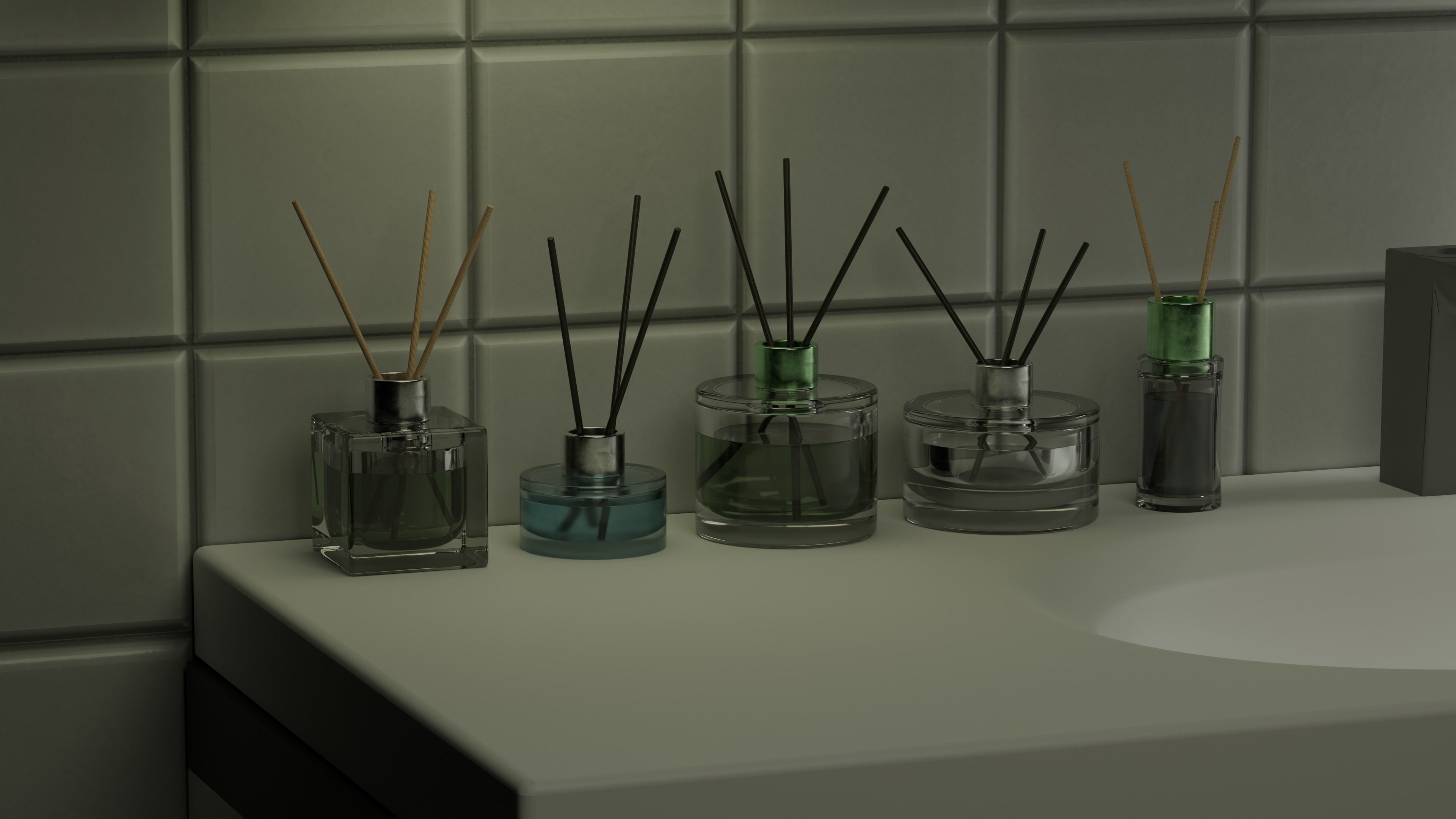 Scent Sticks 3D model | CGTrader