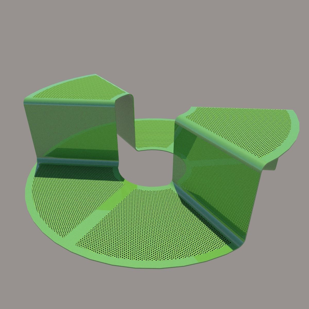 3D model 3D Under Tree Seating VR / AR / low-poly | CGTrader