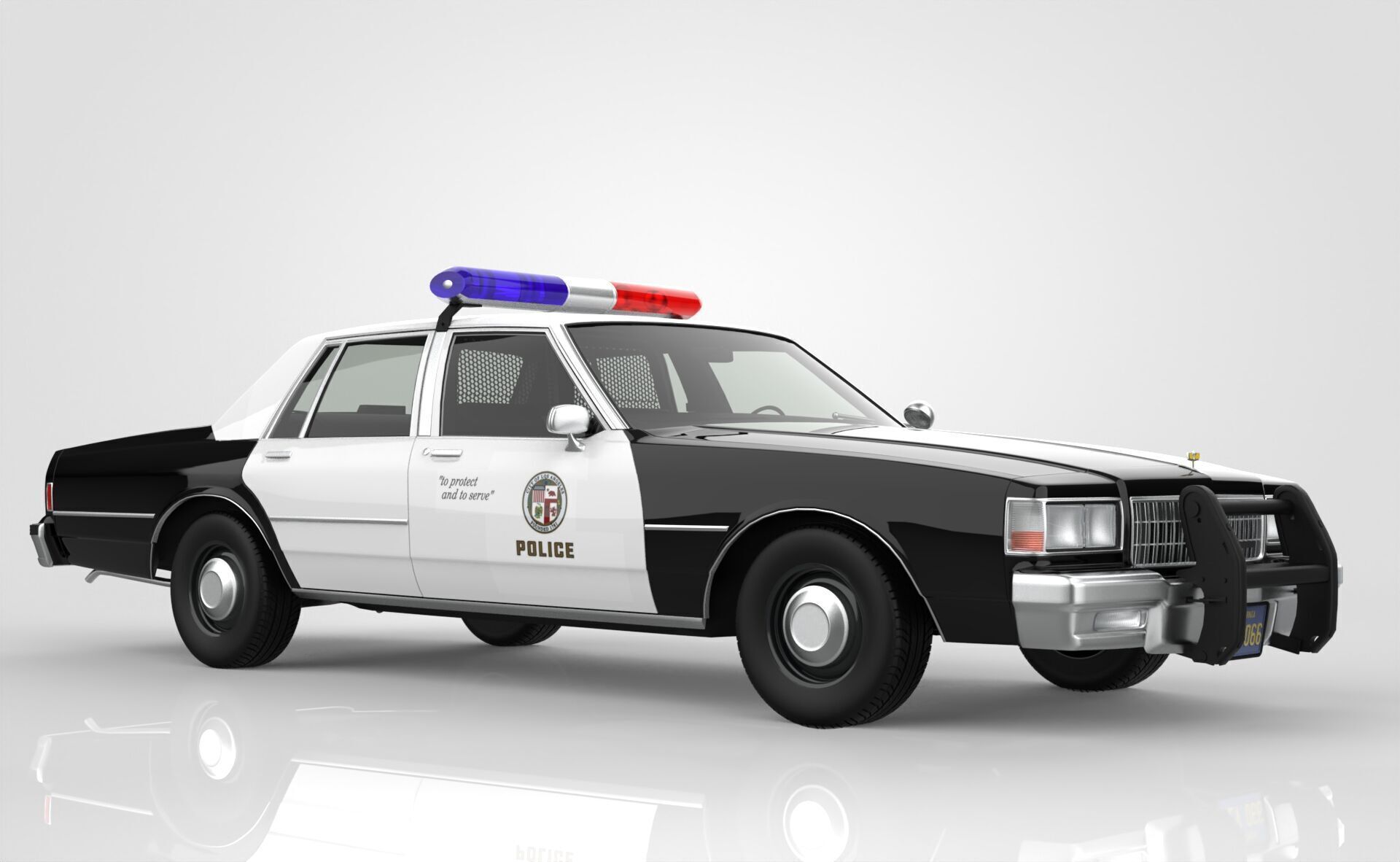 Chevrolet Caprice Classic Police 1989 3D model | CGTrader
