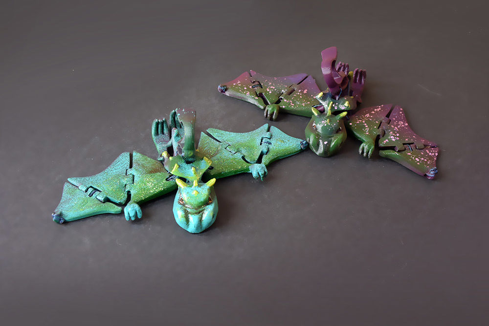 PUPPET DRAGON - ARTICULATED 3D model 3D printable | CGTrader