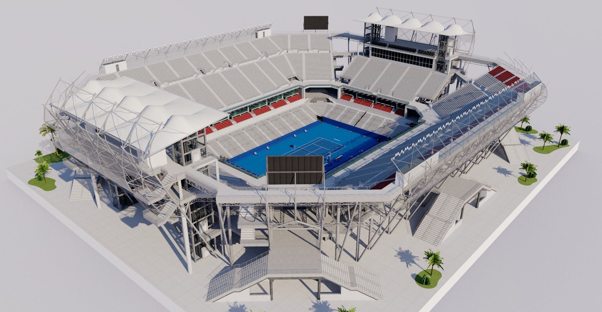 Arena GNP Seguros - Acapulco Mexico 3D model | CGTrader