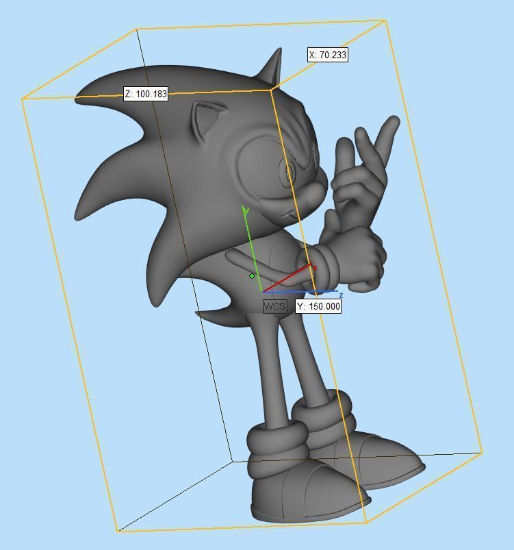 Sonic the Hedgehog 3D model 3D printable | CGTrader
