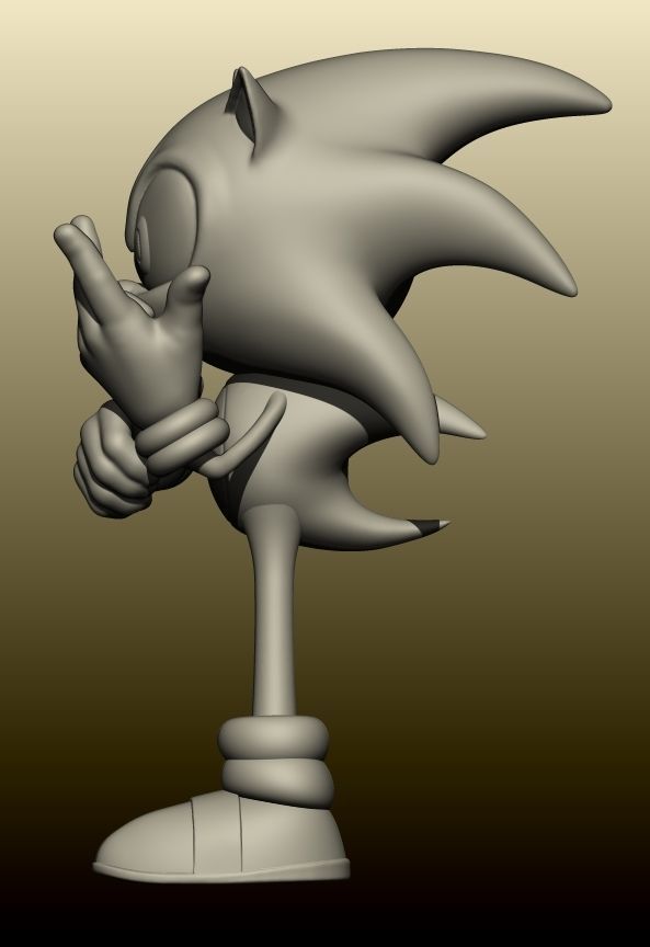 Sonic the Hedgehog 3D model 3D printable | CGTrader
