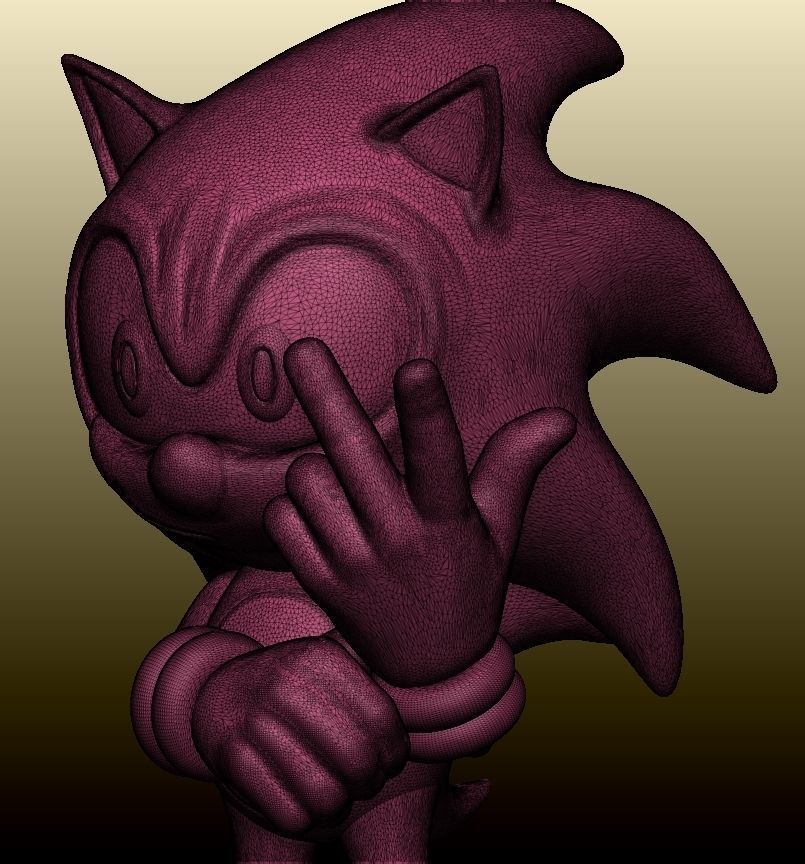 Sonic the Hedgehog 3D model 3D printable | CGTrader