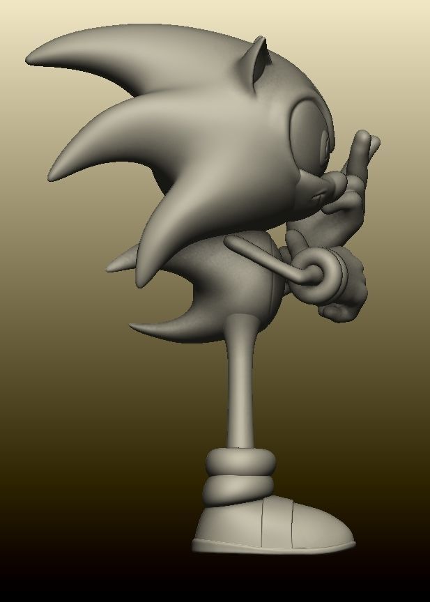 Sonic the Hedgehog 3D model 3D printable | CGTrader