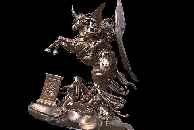 Noble Fallen Angel 3 3D model | CGTrader