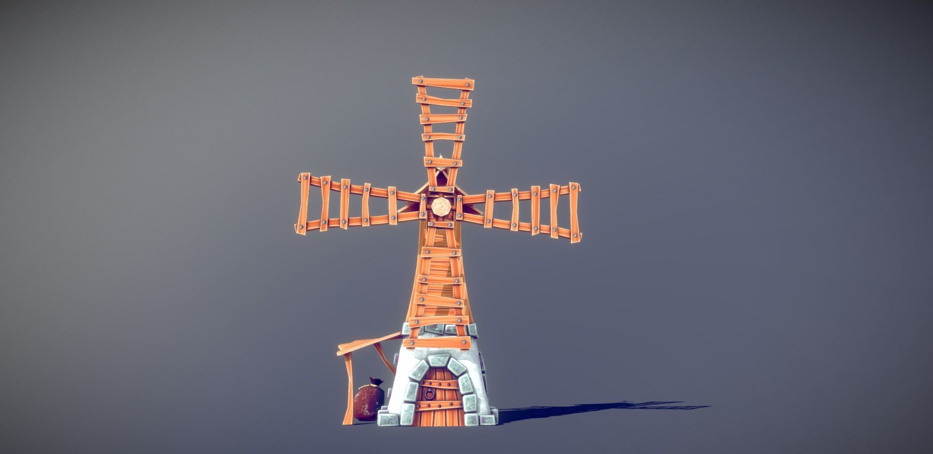 3D model Windmill Stylized VR / AR / low-poly | CGTrader