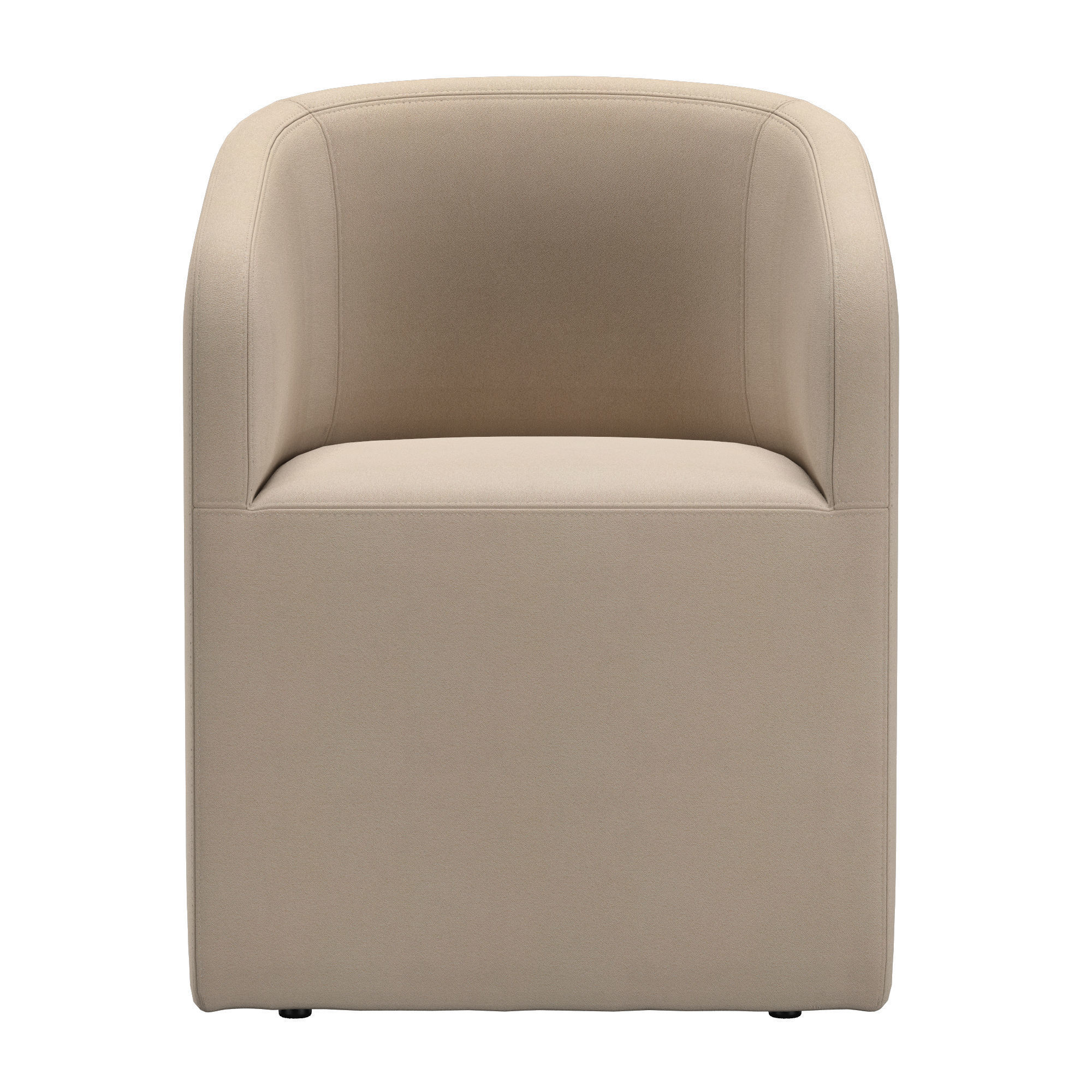 ELLISON BARRELBACK SLOPE ARM FABRIC DINING ARMCHAIR 3D model | CGTrader