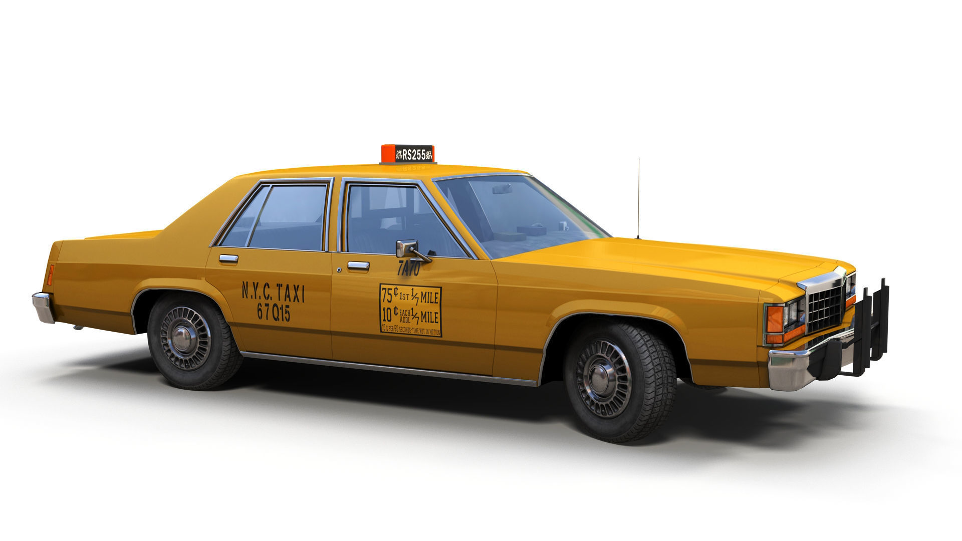 3D model New York Taxi Cab VR / AR / low-poly | CGTrader