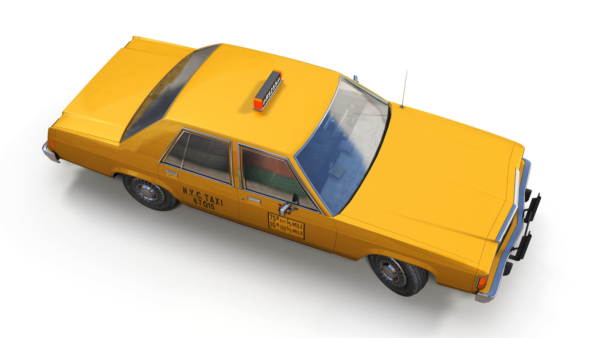 3D model New York Taxi Cab VR / AR / low-poly | CGTrader