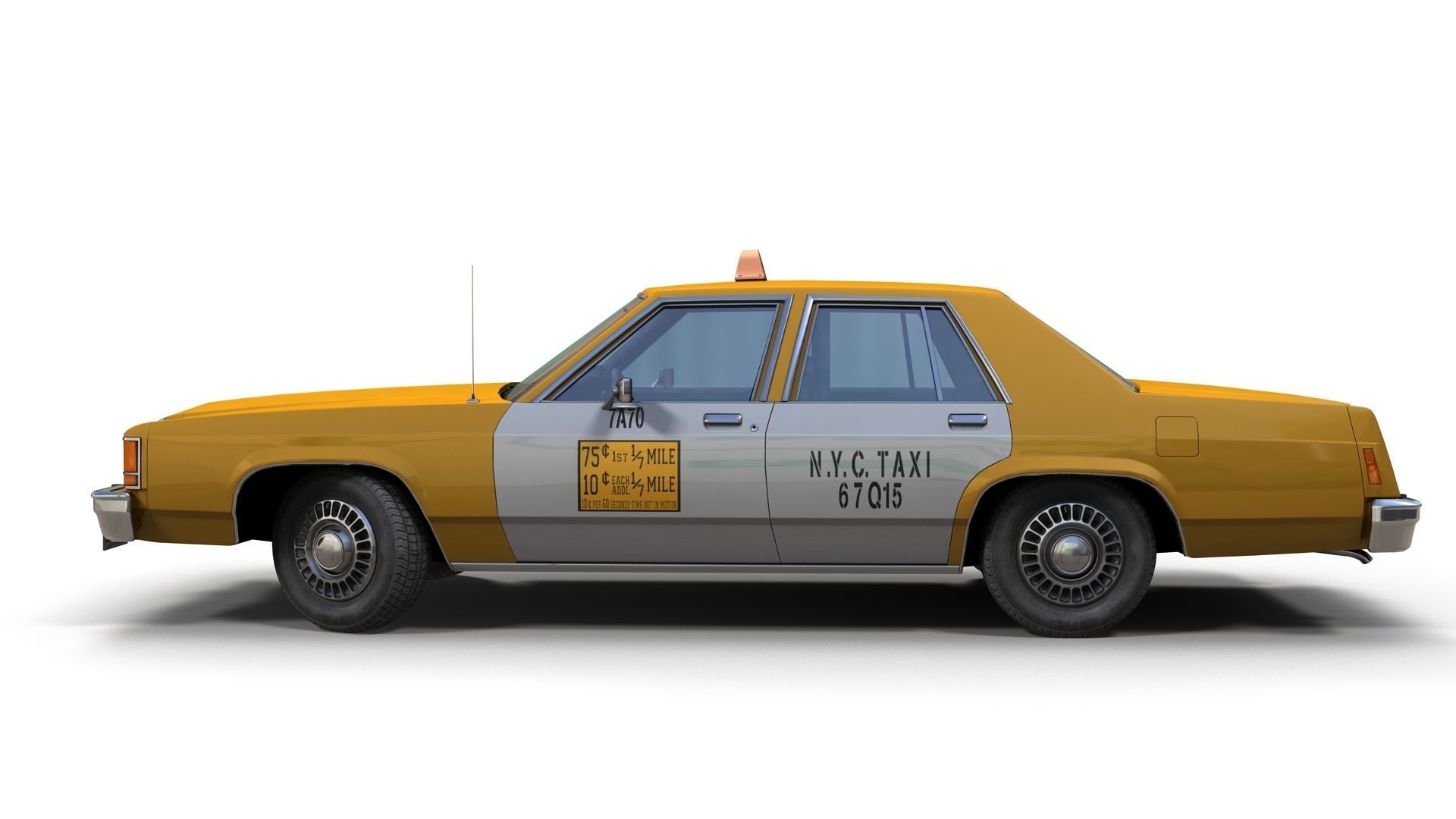 3D model New York Taxi Cab VR / AR / low-poly | CGTrader