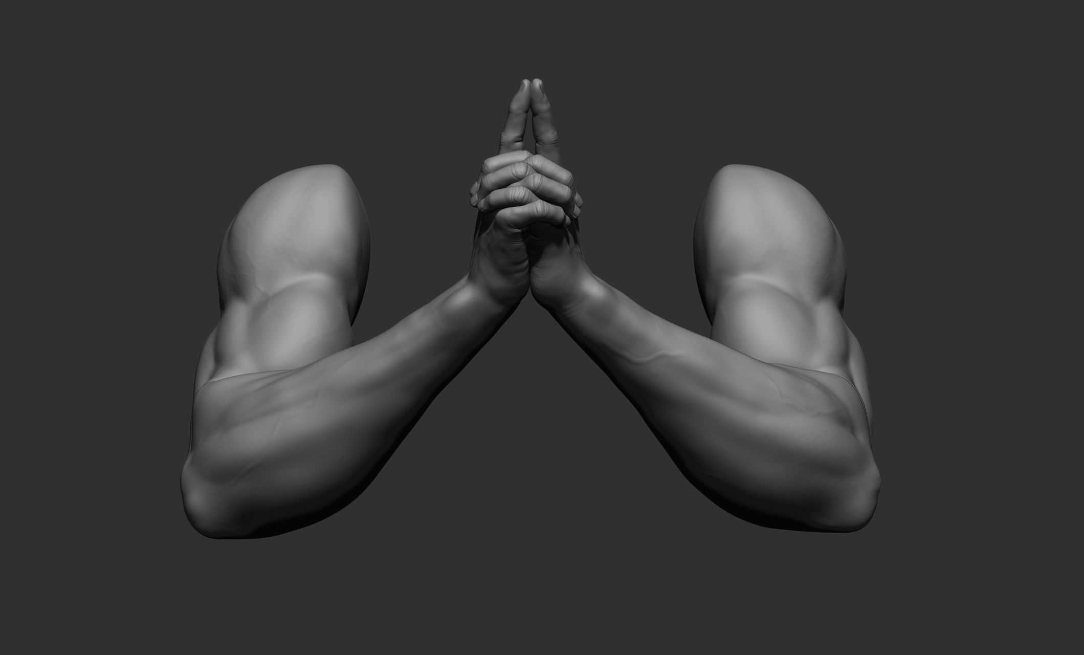 17 male arm poses 3D model | CGTrader