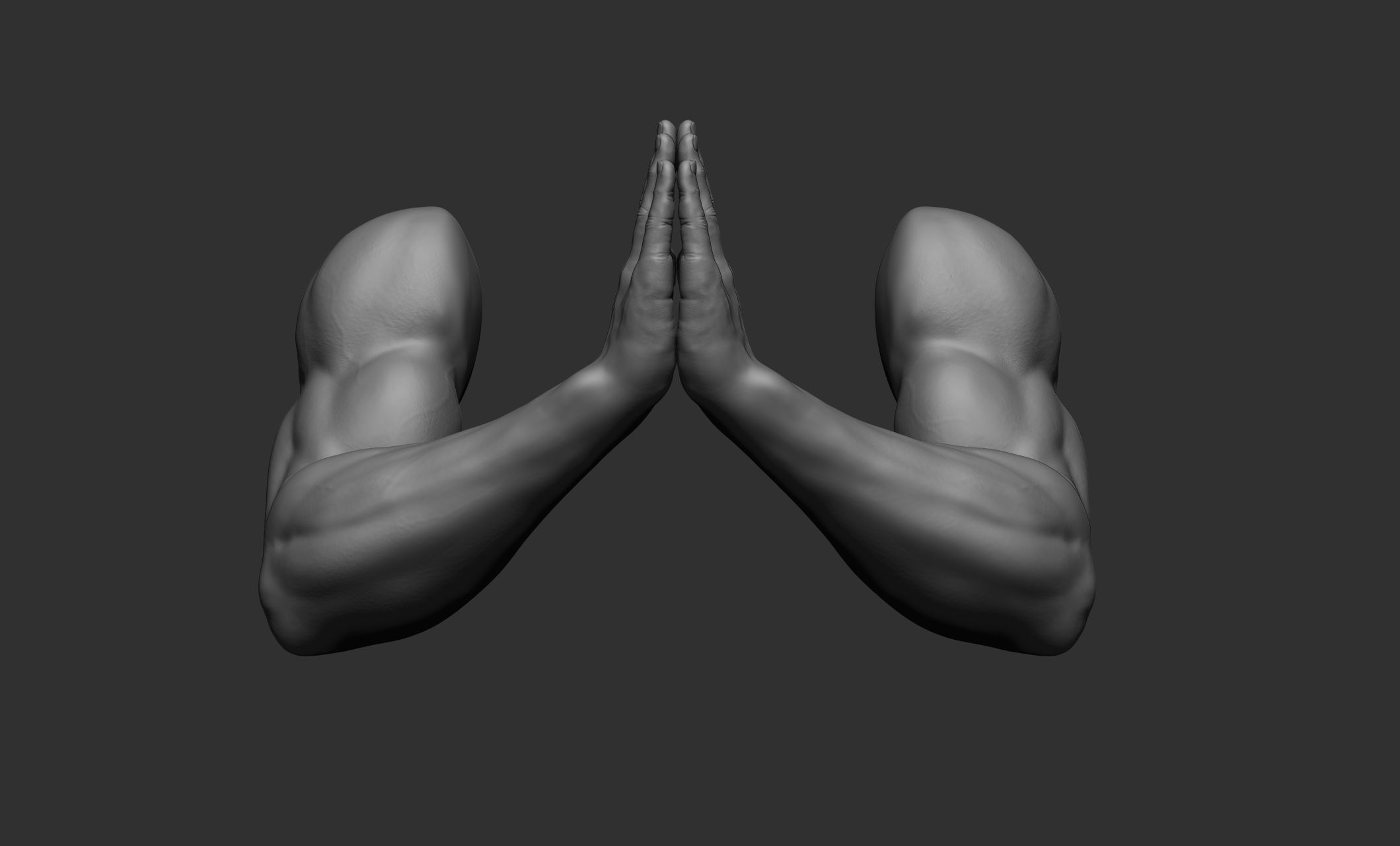 17 male arm poses 3D model | CGTrader