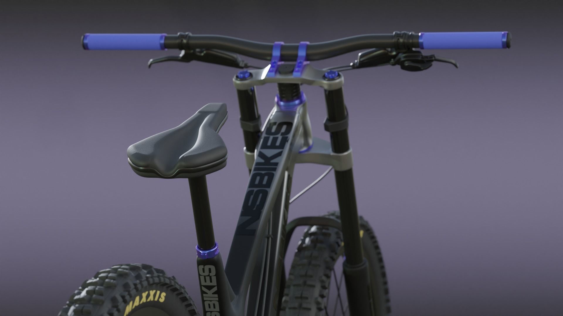 NSbike Fuzz realistic Bicycle bike DH MTB Full Suspension free 3D model ...