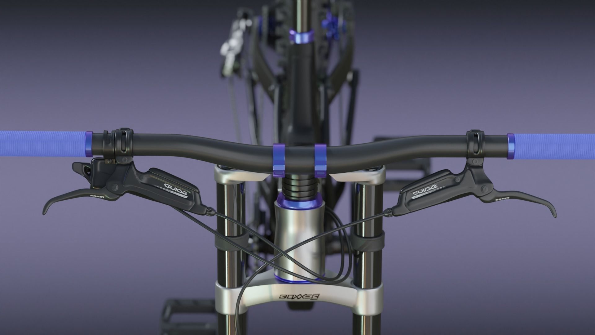 NSbike Fuzz realistic Bicycle bike DH MTB Full Suspension free 3D model ...