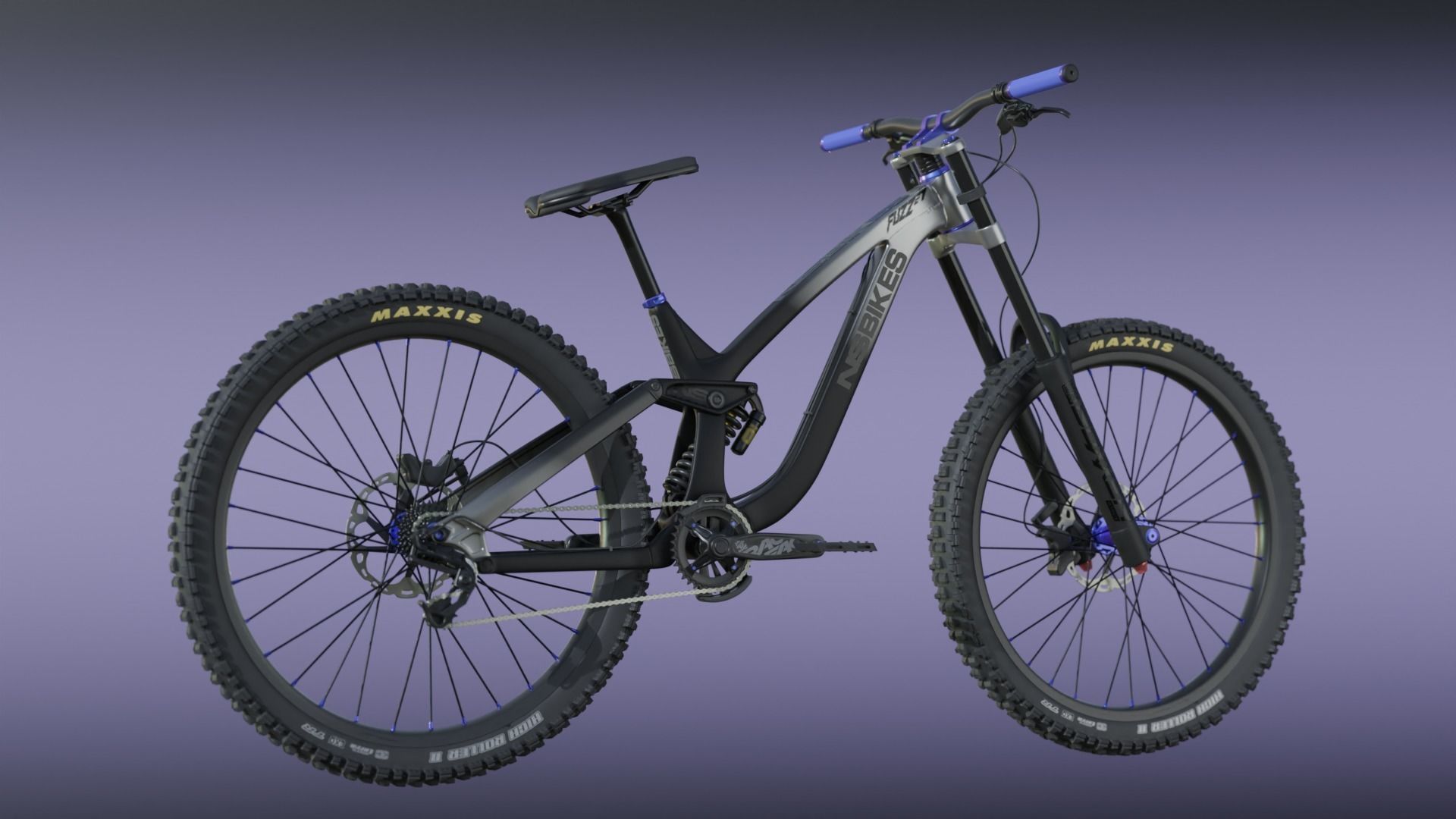 NSbike Fuzz realistic Bicycle bike DH MTB Full Suspension free 3D model ...