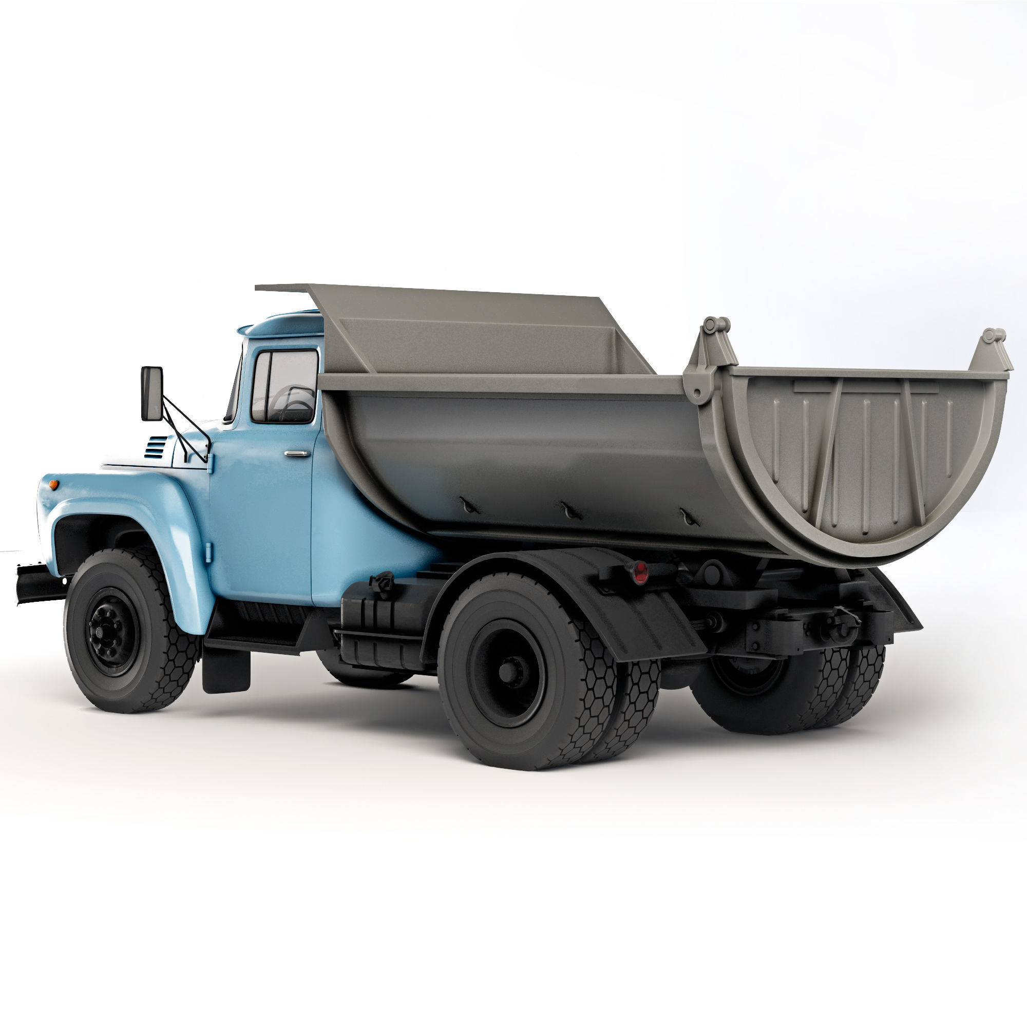 ZIL 130 dump truck MMZ-555 1965 3D model | CGTrader