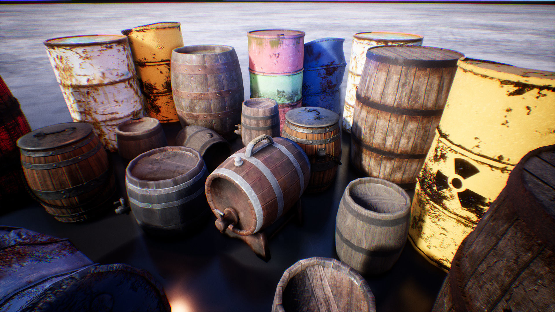 3D model Barrels 13 Assets VR / AR / low-poly | CGTrader