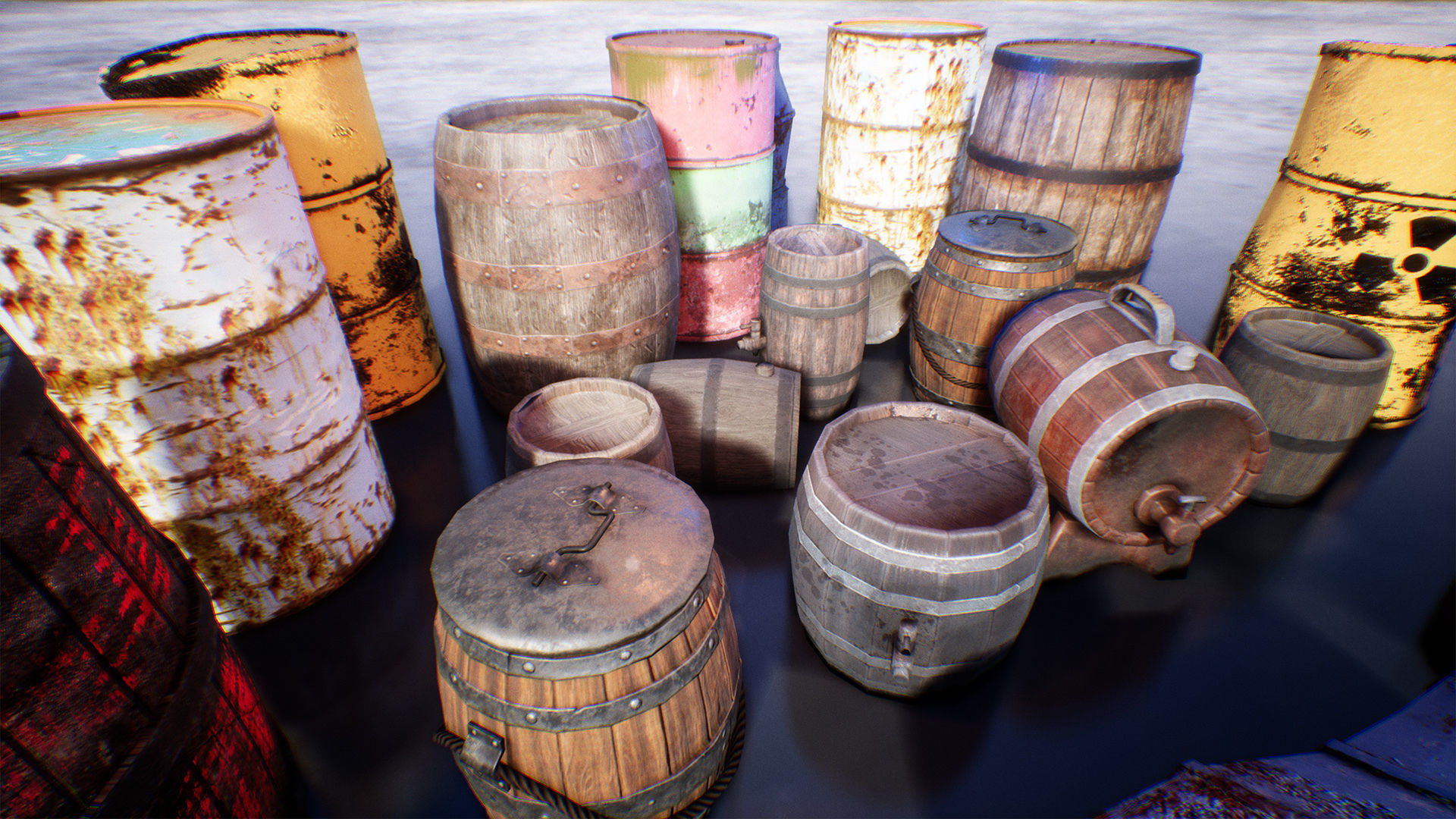 3D model Barrels 13 Assets VR / AR / low-poly | CGTrader