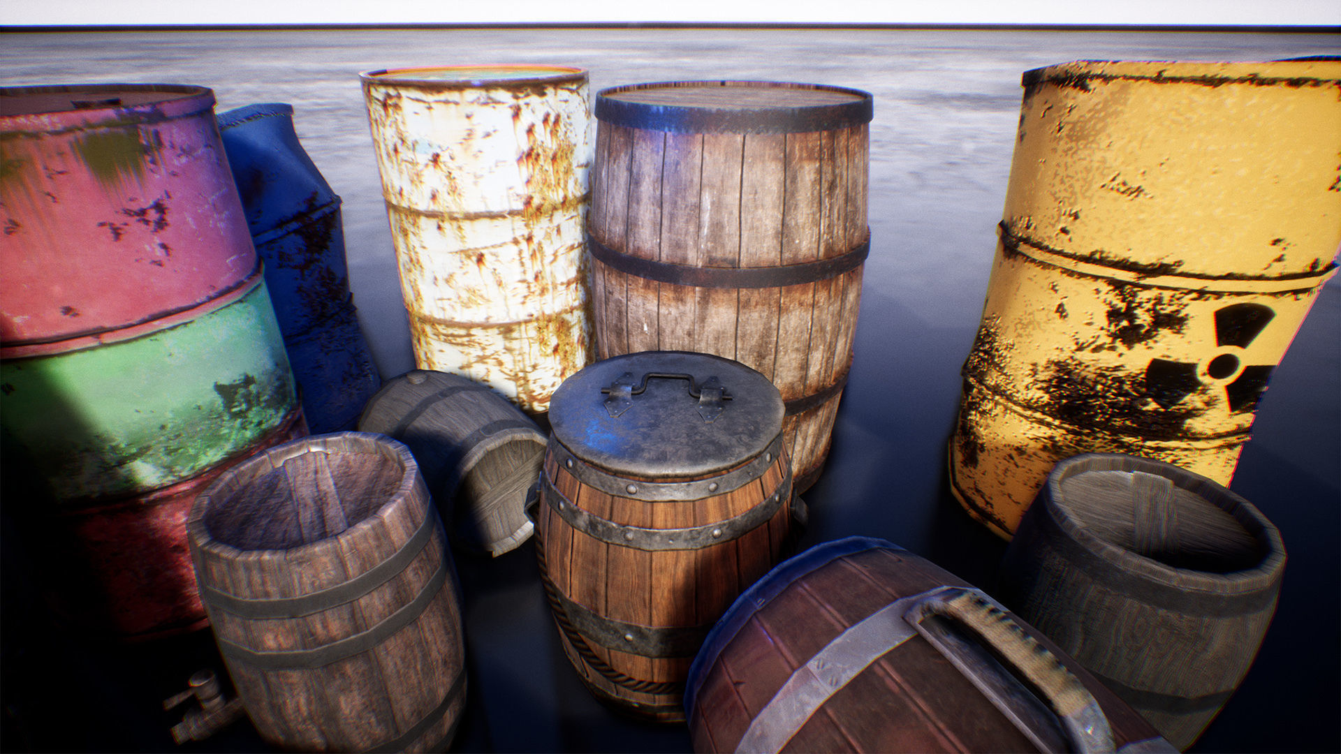 3D model Barrels 13 Assets VR / AR / low-poly | CGTrader