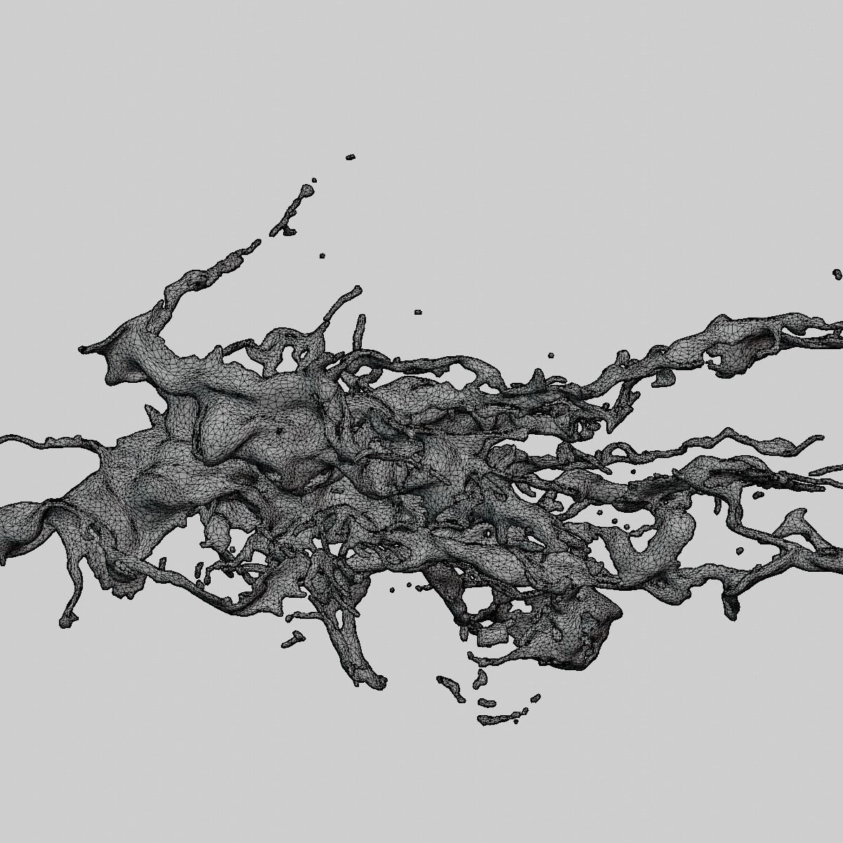 Animated Blood Splash 18 3D model animated | CGTrader