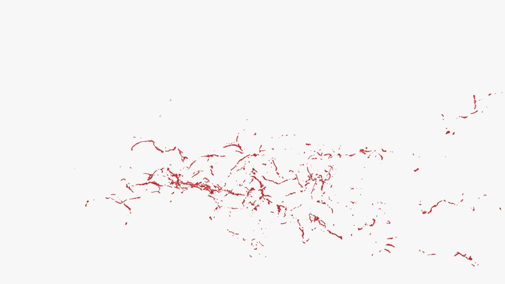 Animated Blood Splash 18 3D model animated | CGTrader