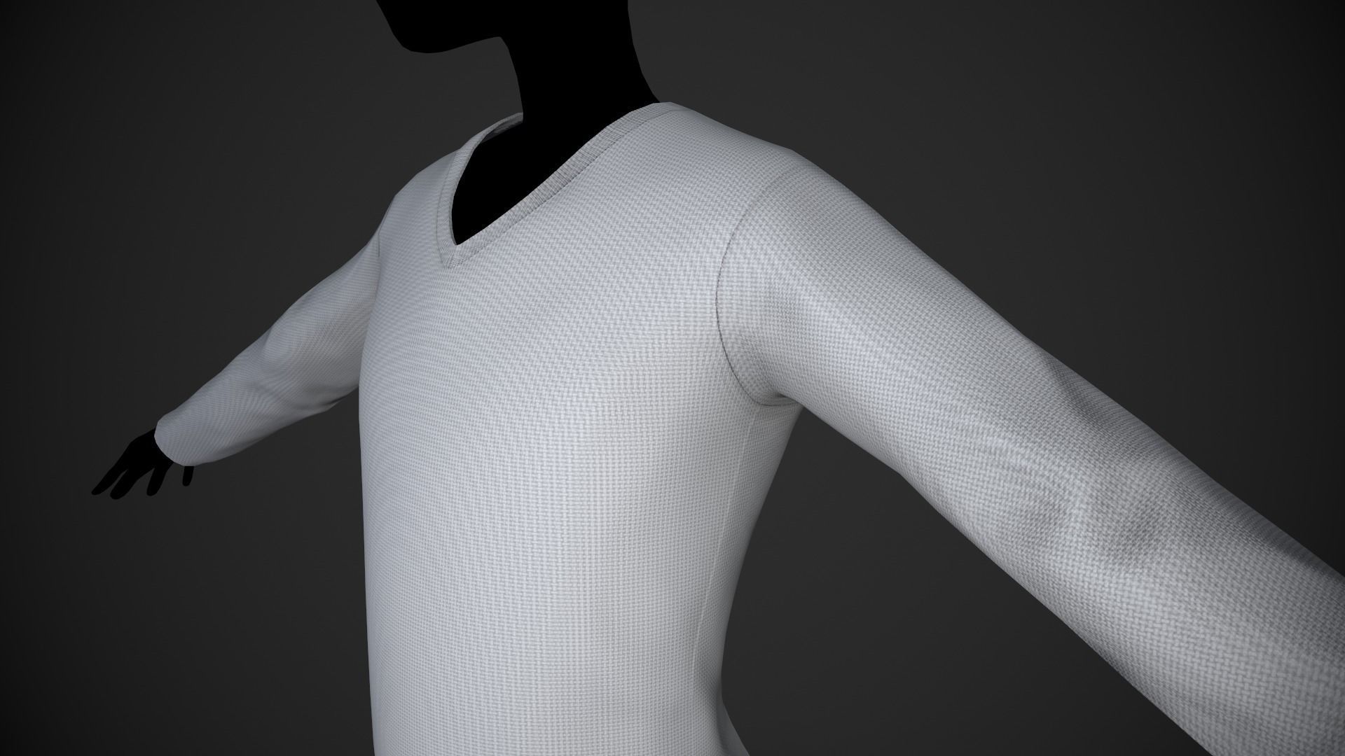 3D model White Sweater Style 1 VR / AR / low-poly | CGTrader